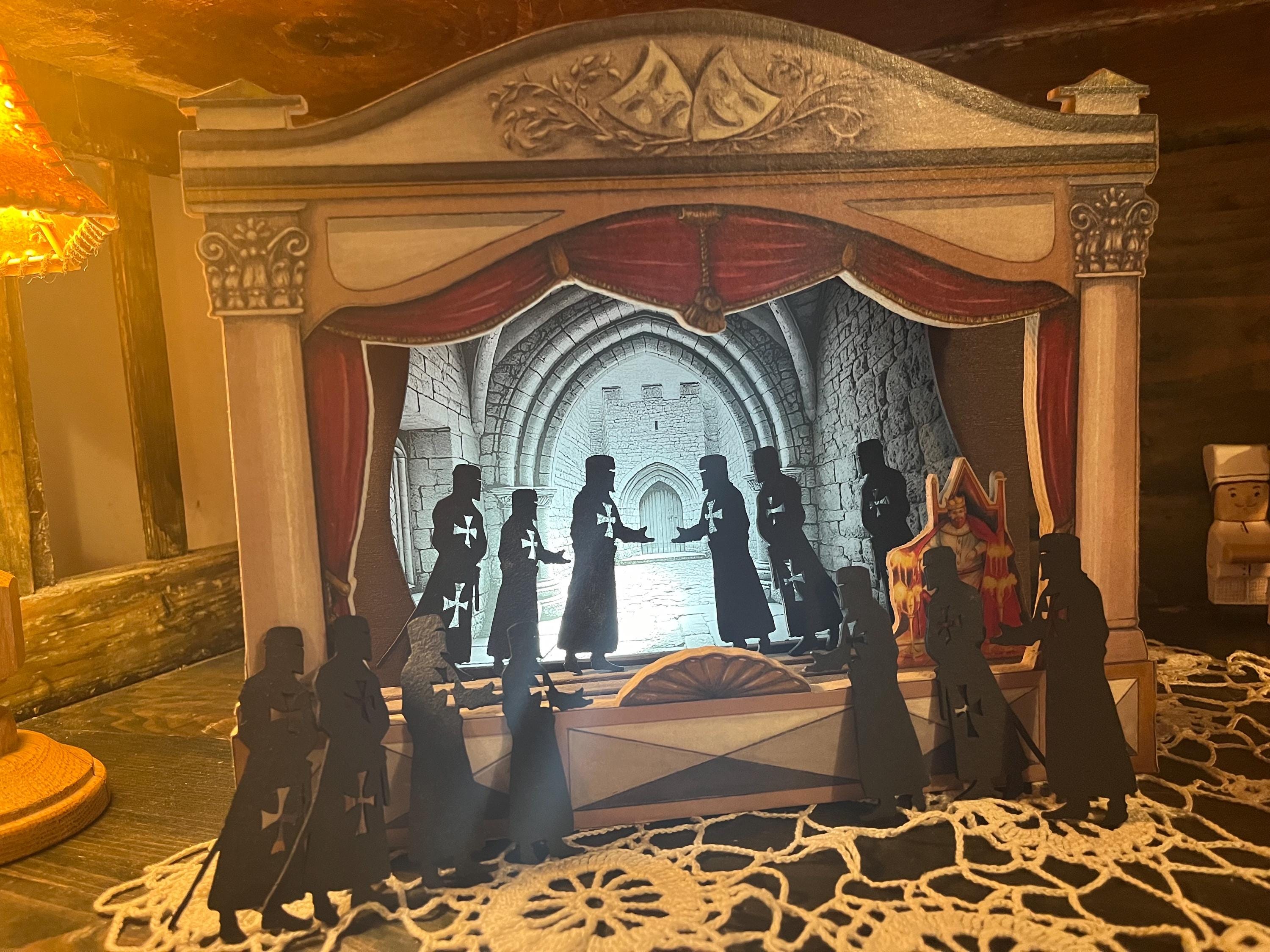 Handcrafted Medieval Knights Puppet Theater: Educational Play Set - Etsy