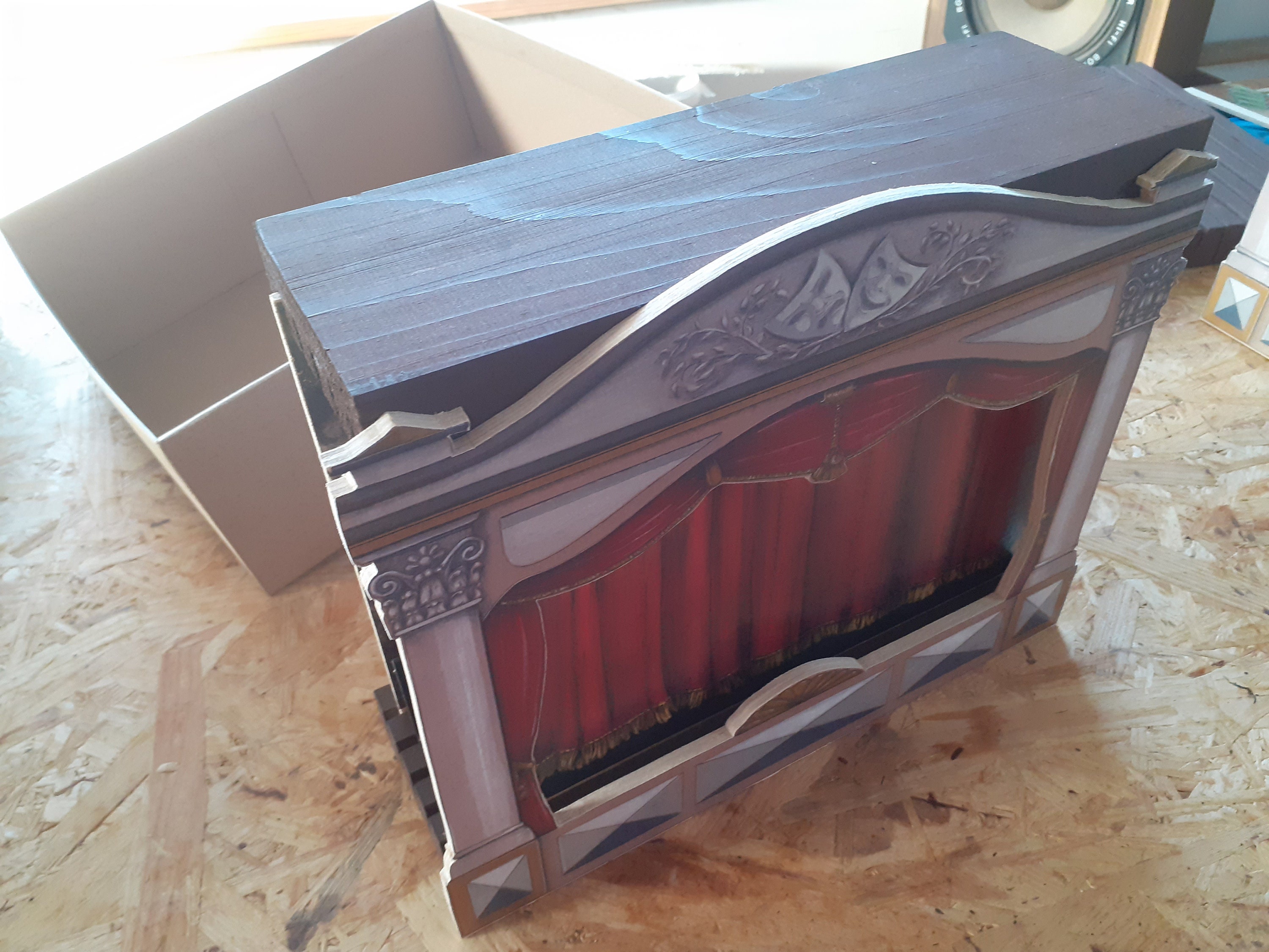 Stage for Vintage Style Wooden Toy Theater & Shadow Theater 2 in 1 ...