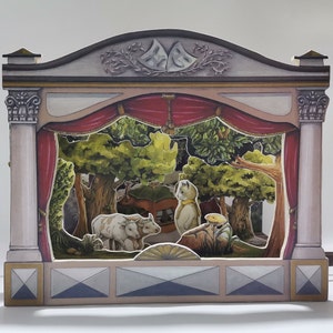 Handmade Wooden Puppet Theater With Shadow Screen: Teeny-weeny Cat Tale ...
