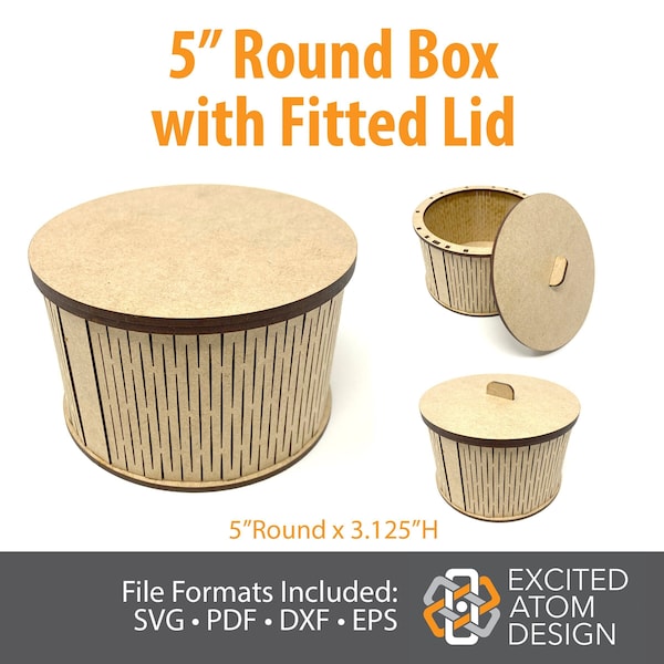 Round Wood Box - Etsy