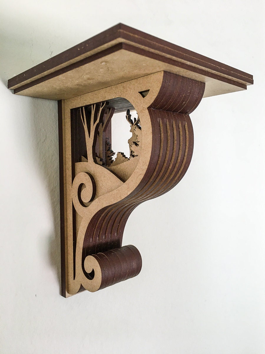 Forest Scene Corbel Shelf - SVG File - Not a Physical Product - Etsy