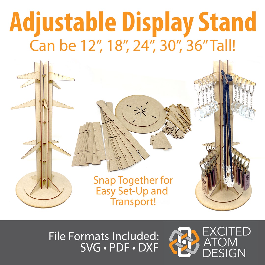 Adjustable Display Stand - Laser-ready Files - Not A Physical Product ...