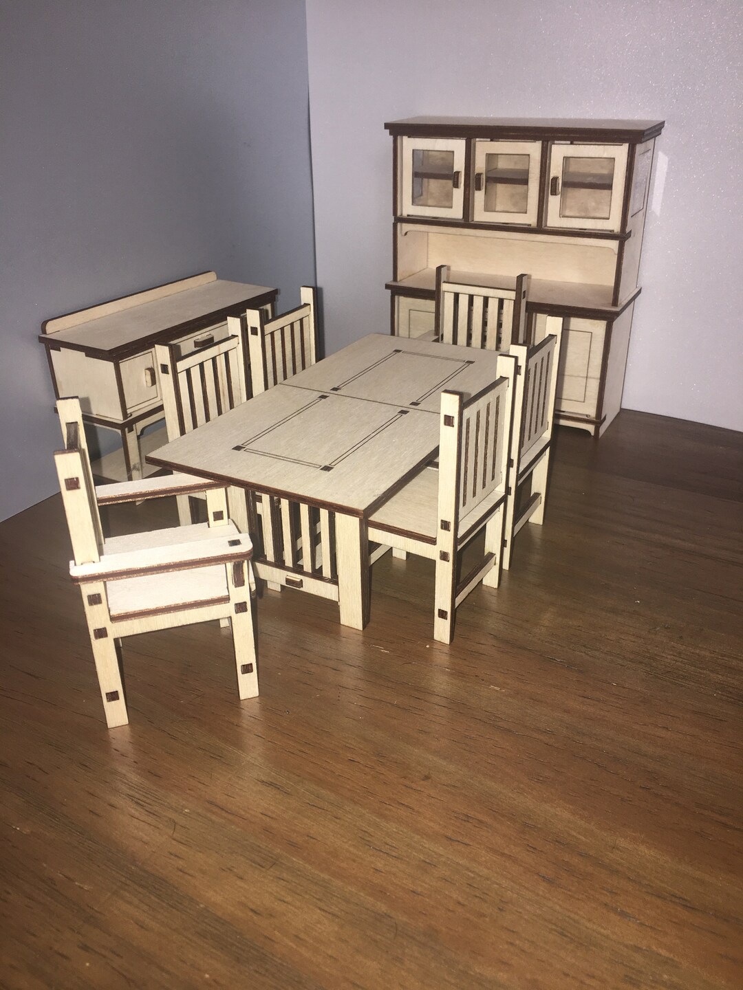 Mission Dining Room Complete SVG Cut Files for 9 Pieces - 1:12 Scale ...