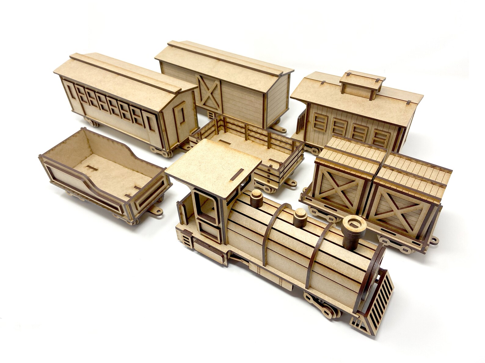 Train Set - With Working Wheels - SVG FILE - This is Not a Physical ...