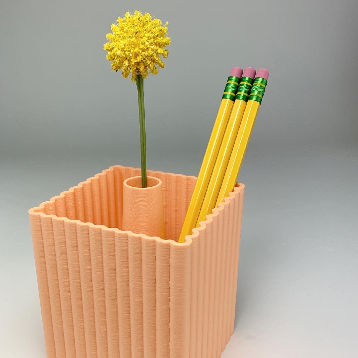 CHLOE Pen Holder With Mini Vase - Desk Organization by Honey & Ivy ...