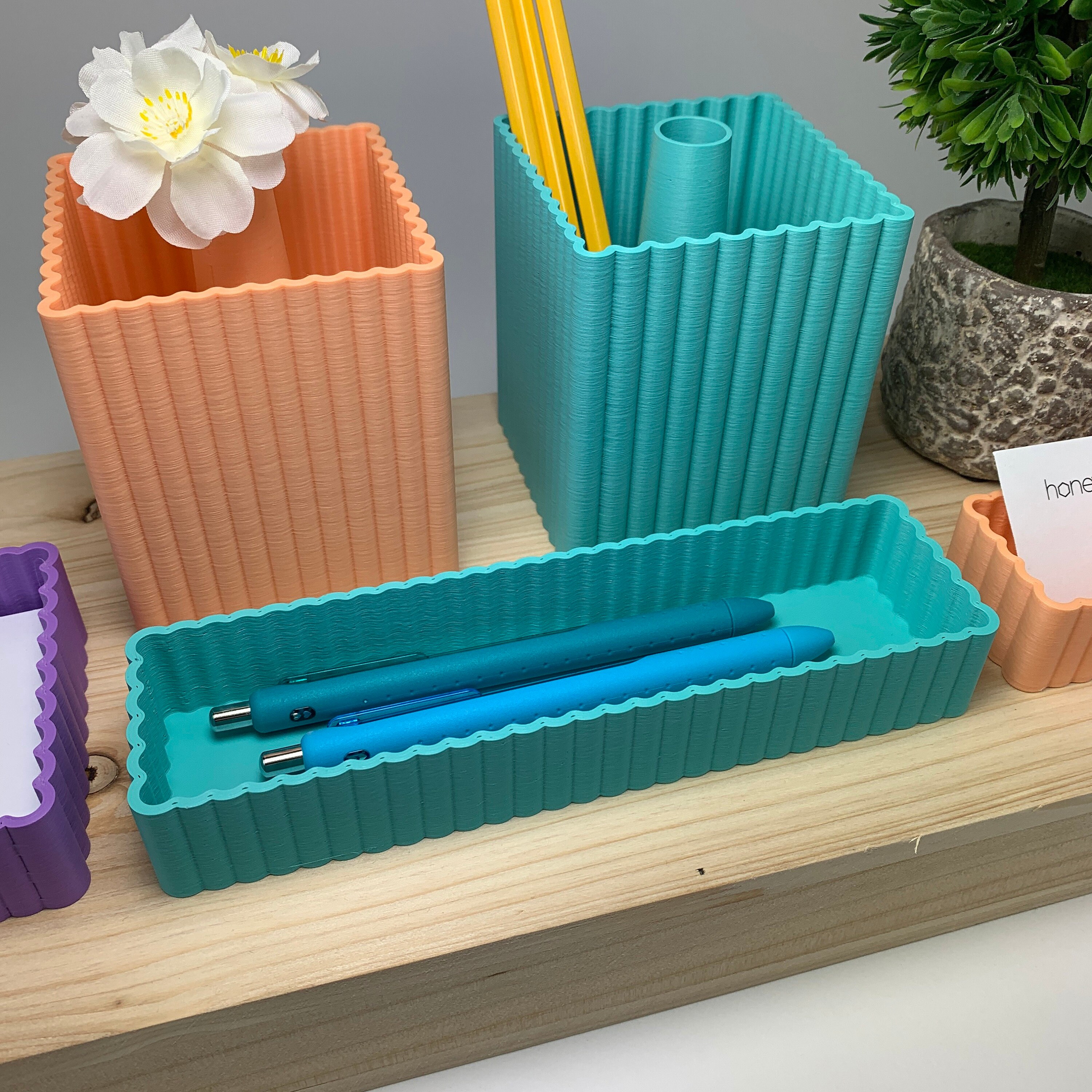 CHLOE Pen Holder Pencil Tray Pen Tray Home Office Decor | Etsy