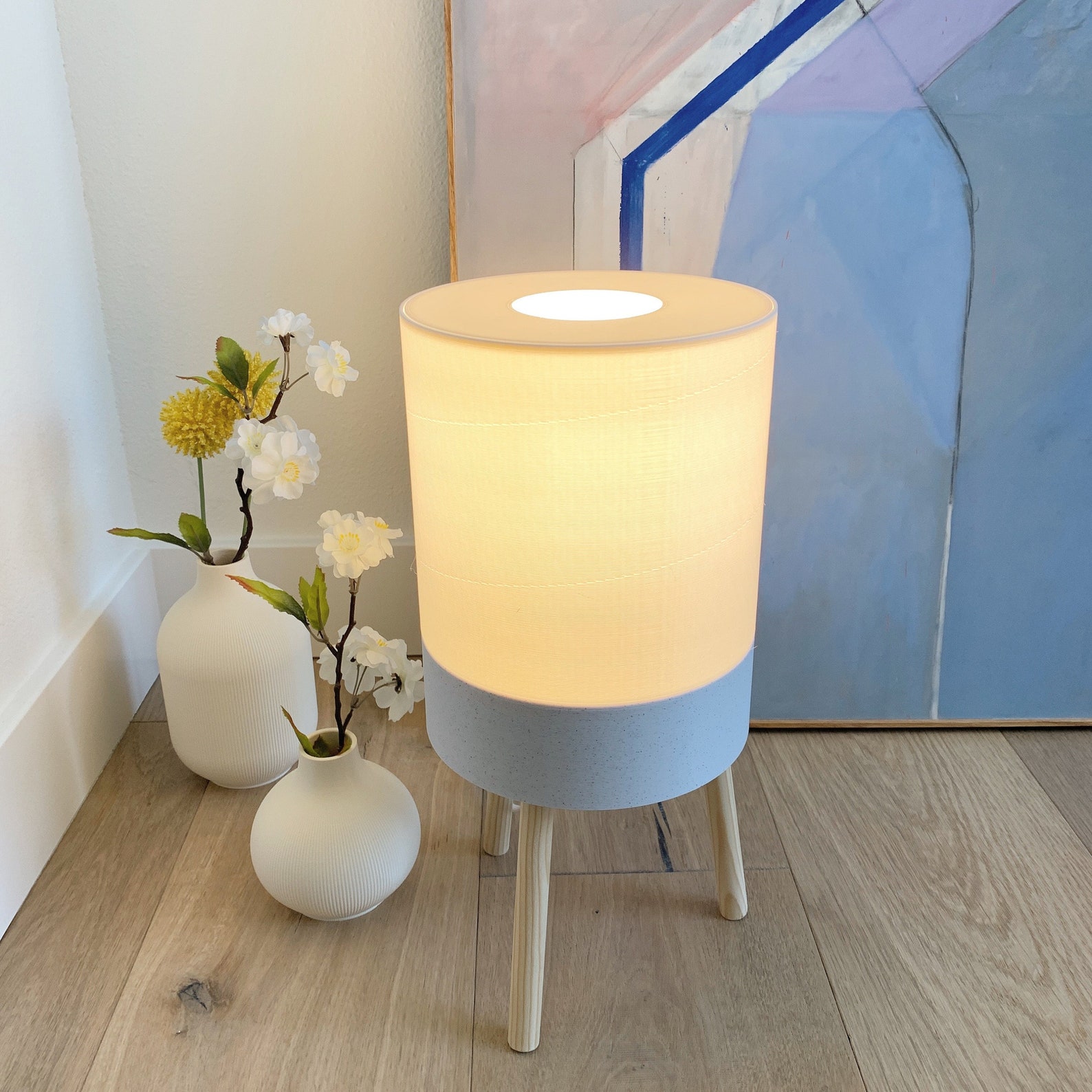SELMA Table Lamp Modern Lamp Tripod Lamp Desk Lamp | Etsy