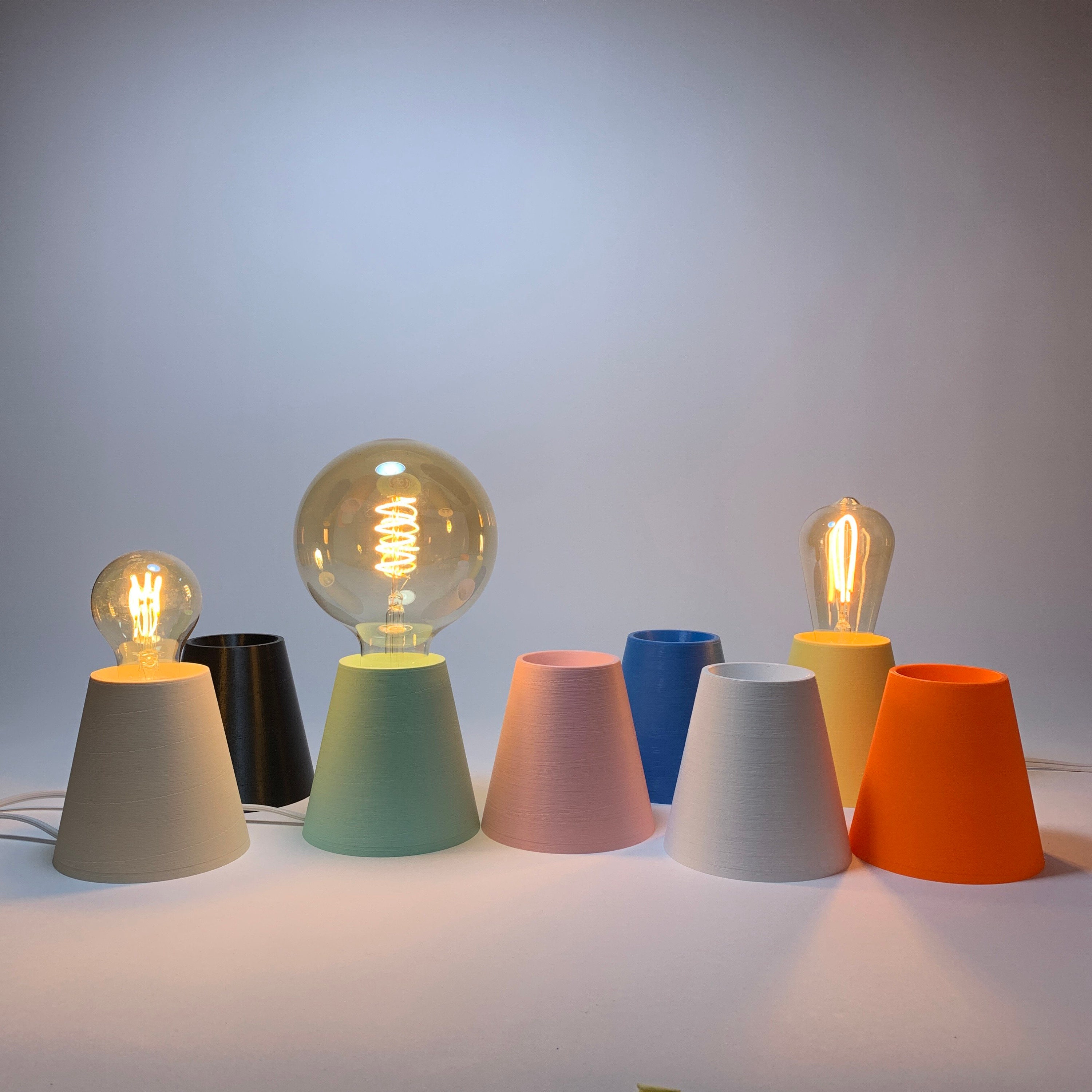 ASPEN Cone Base Table Light Cone Light Colorful Cone Light - Etsy