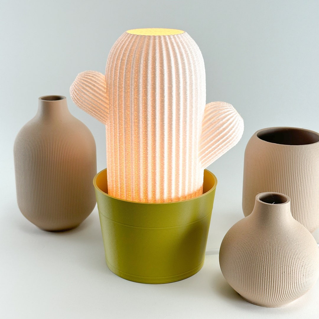 MIKA Cactus Table Lamp - Cactus Lamp - Desk Lamp - Mood Lamp - Back to ...