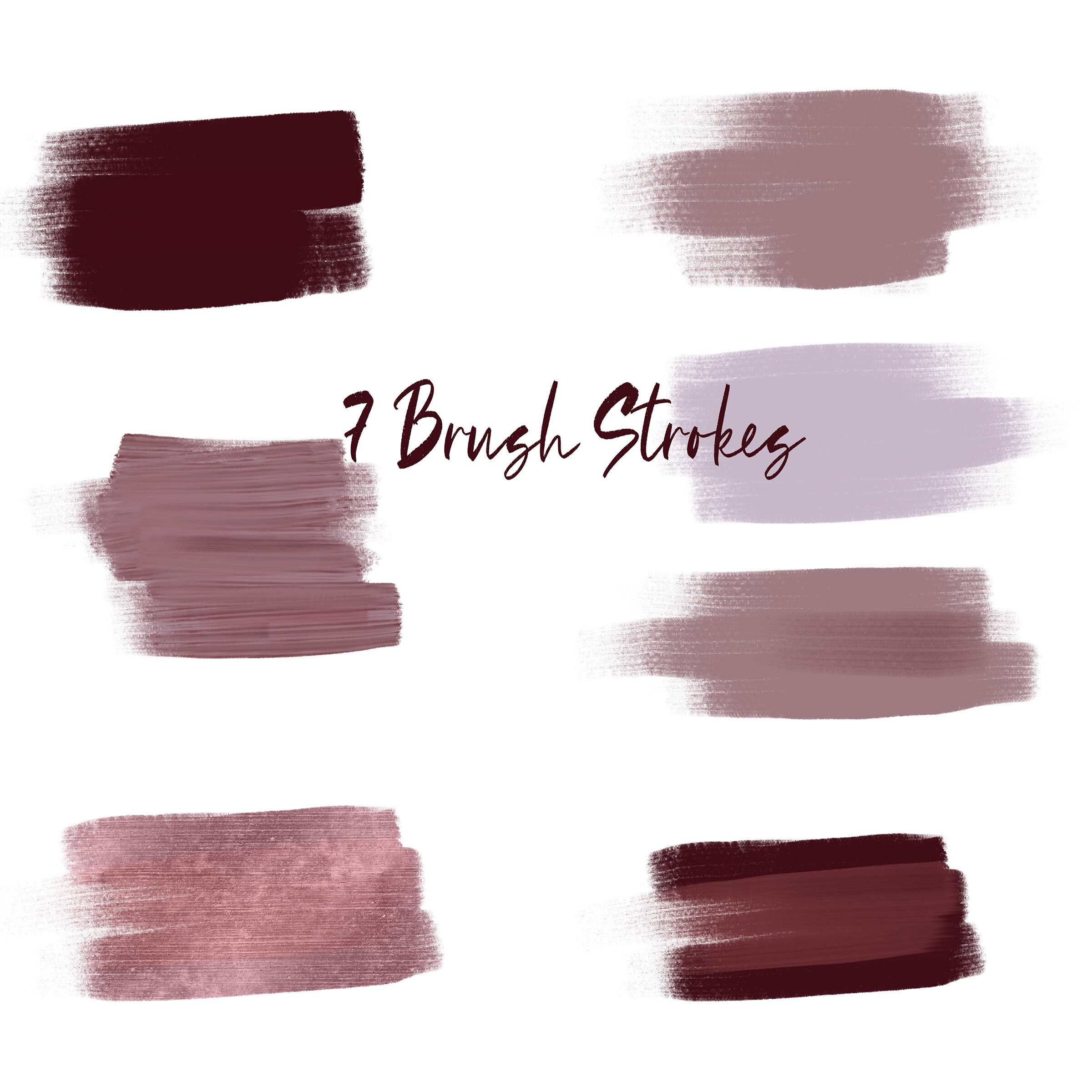 Burgundy and Pink Brush Stroke Clipart Glitter Strokes Brush Texture ...