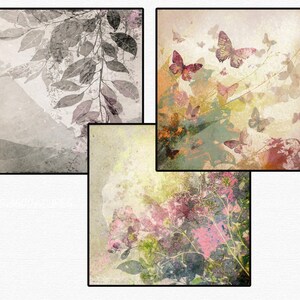 Antique Design Digital Paper Clipart, Abstract Art Design Paper ...