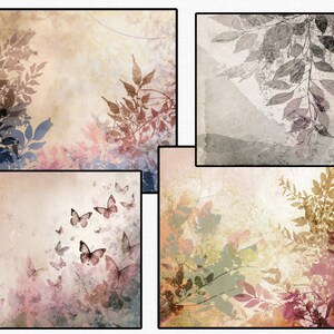 Antique Design Digital Paper Clipart, Abstract Art Design Paper ...