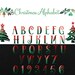 Christmas Alphabet Clipart, Digital Alphabet Letters Clipart Watercolor ...