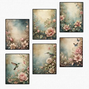 Antique Design Digital Paper Clipart, Abstract Art Design Paper ...