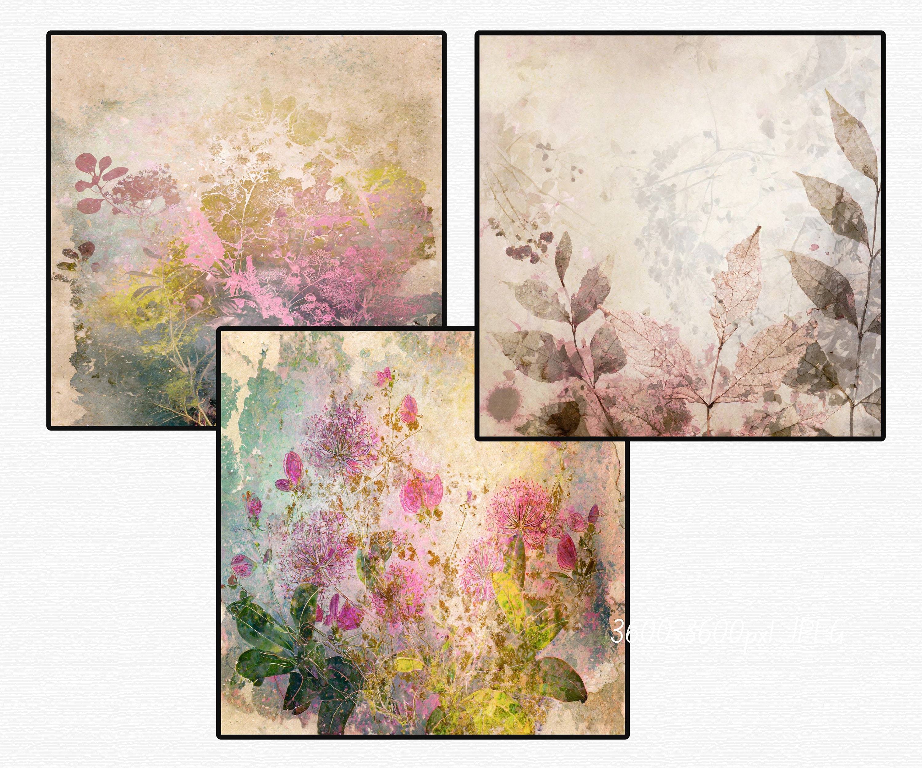 Antique Digital Paper Clipart, Abstract Art Design Paper, Distressed ...