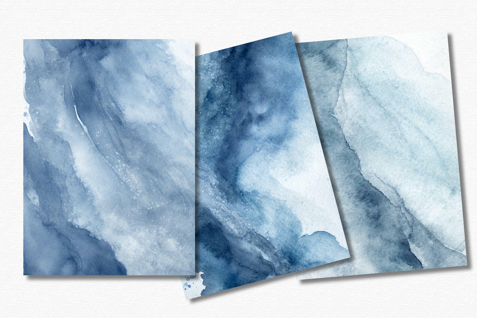 Watercolor Dusty Blue Clipart, Splash Brush Strokes Clipart for ...