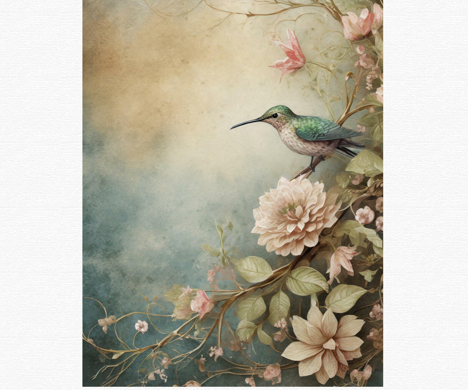 Antique Design Digital Paper Clipart, Abstract Art Design Paper ...