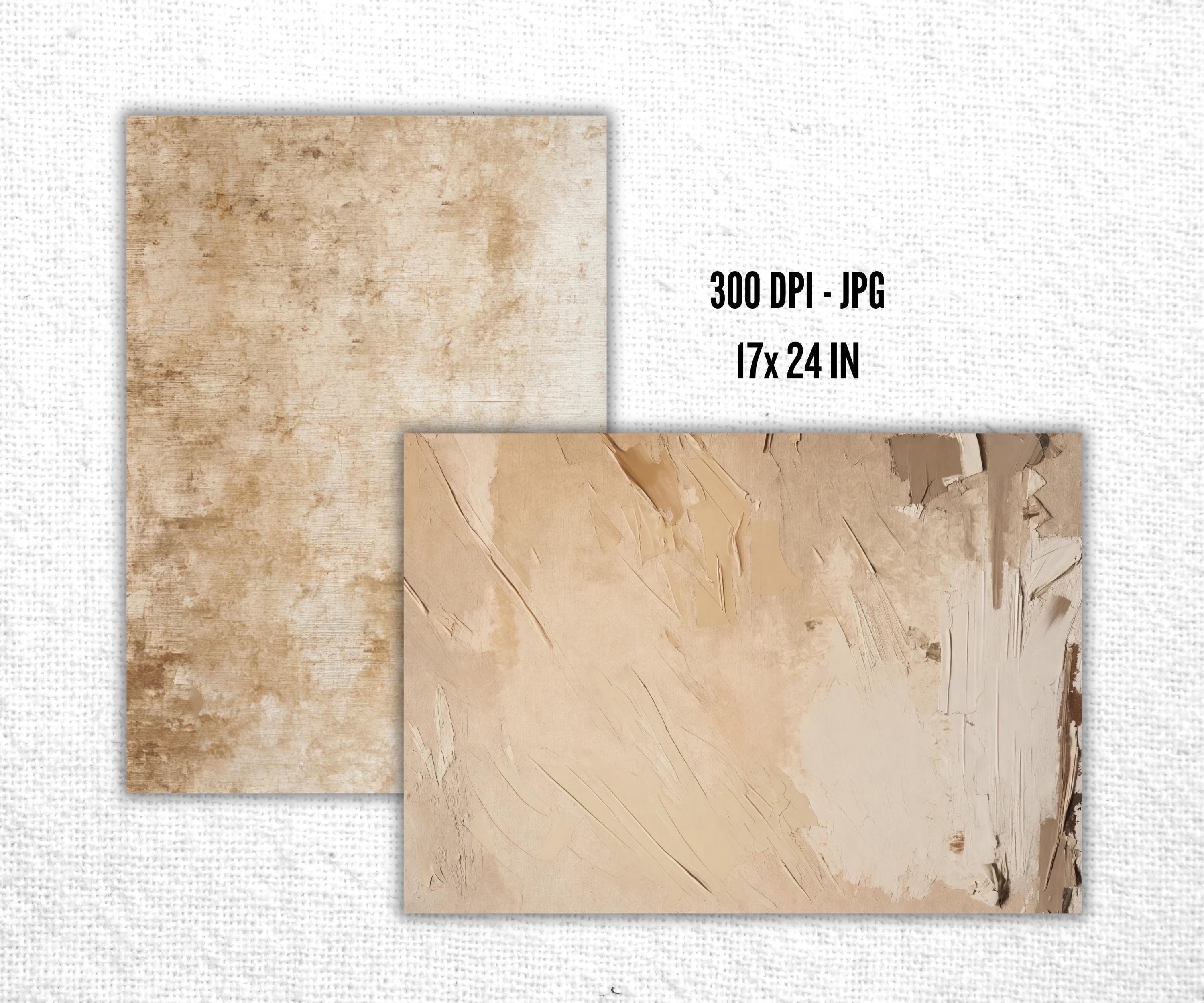 Antique Vintage Beige Digital Paper Clipart, Abstract Art Oil Painting ...
