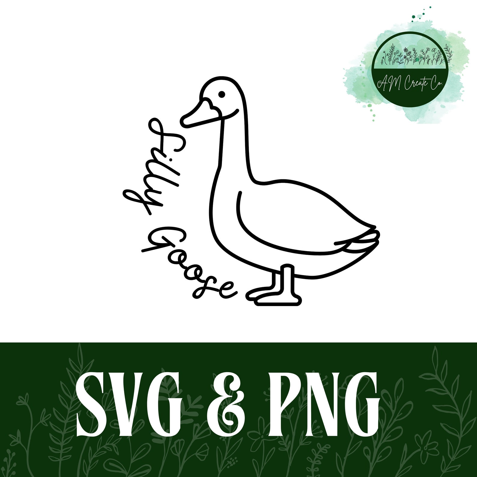 Silly Goose SVG - Etsy
