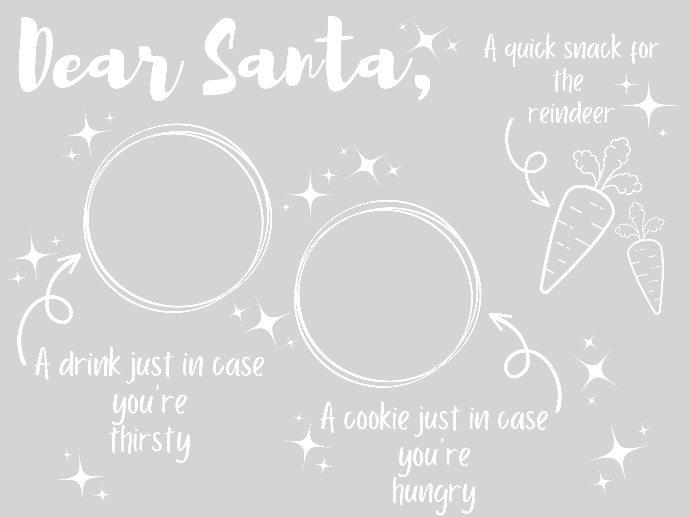 Dear Santa Placemat SVG - Etsy