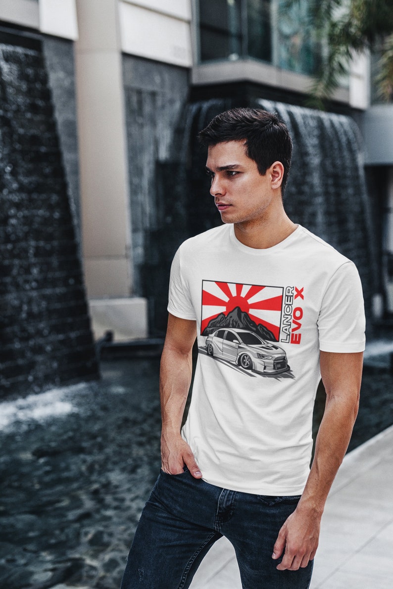 EVO X 10 Lancer Evolution T-shirt, Japanese Sports Car Shirt, JDM Car T ...
