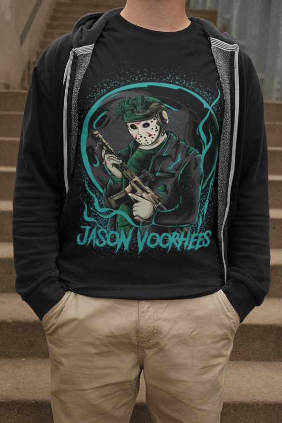 Jason Voorhees Tactical Army Style Horror Movie Shirt Camp - Etsy