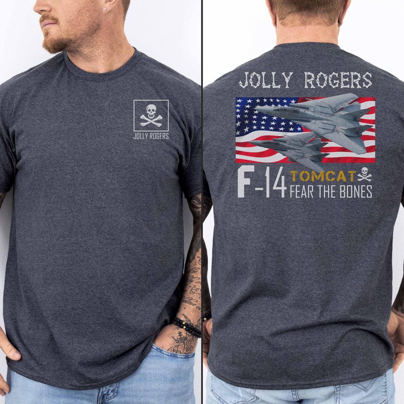 F-14 Tomcat Shirt: Jolly Rogers Fighter Jet Tee, Aviation Gift - Etsy
