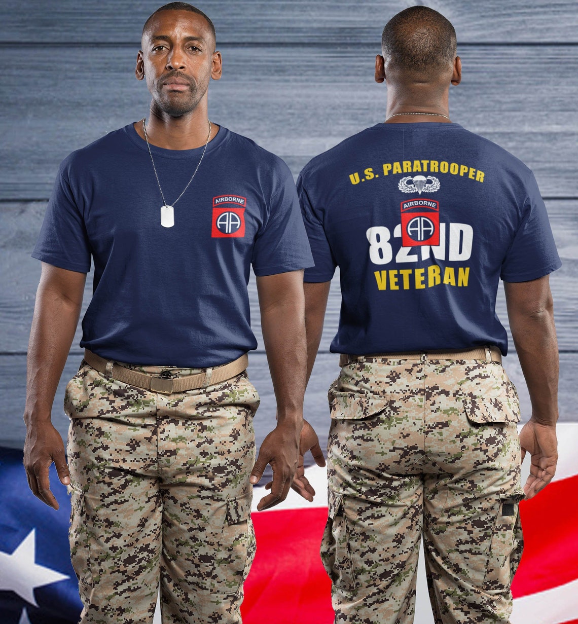 82nd Airborne Division US Army Veteran U.S Paratrooper T-shirt Ultra ...