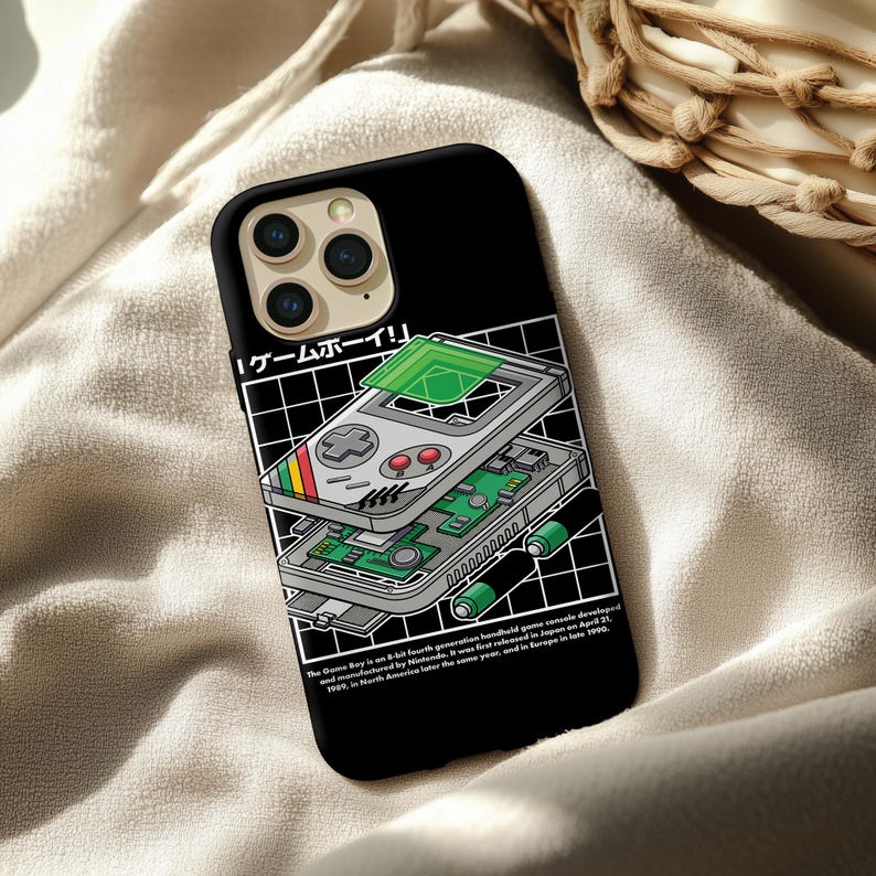 Game Boy Phone Case: Retro Gamer Style, Tough Dual-layer Cover - Etsy