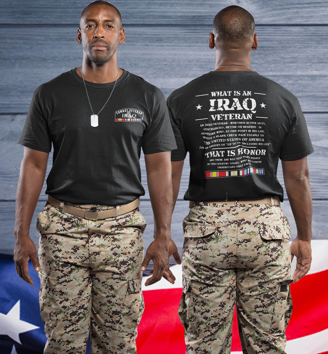Iraq War Veteran T-shirt, USA Military, Ultra Cotton or Softstyle - Etsy