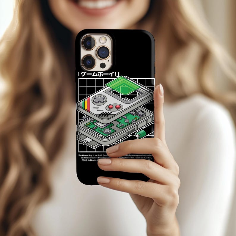 Game Boy Phone Case: Retro Gamer Style, Tough Dual-layer Cover - Etsy