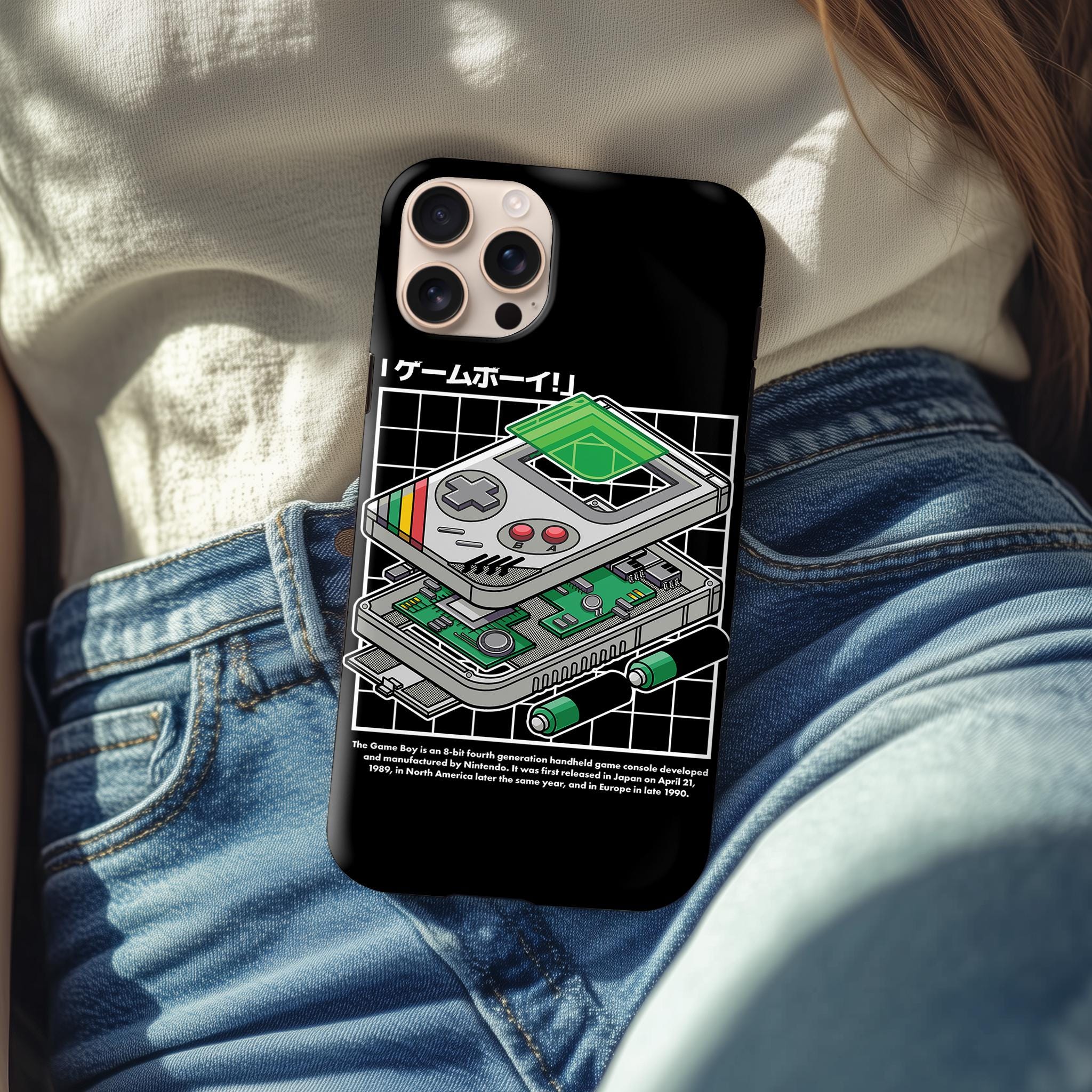 Game Boy Phone Case: Retro Gamer Style, Tough Dual-layer Cover - Etsy
