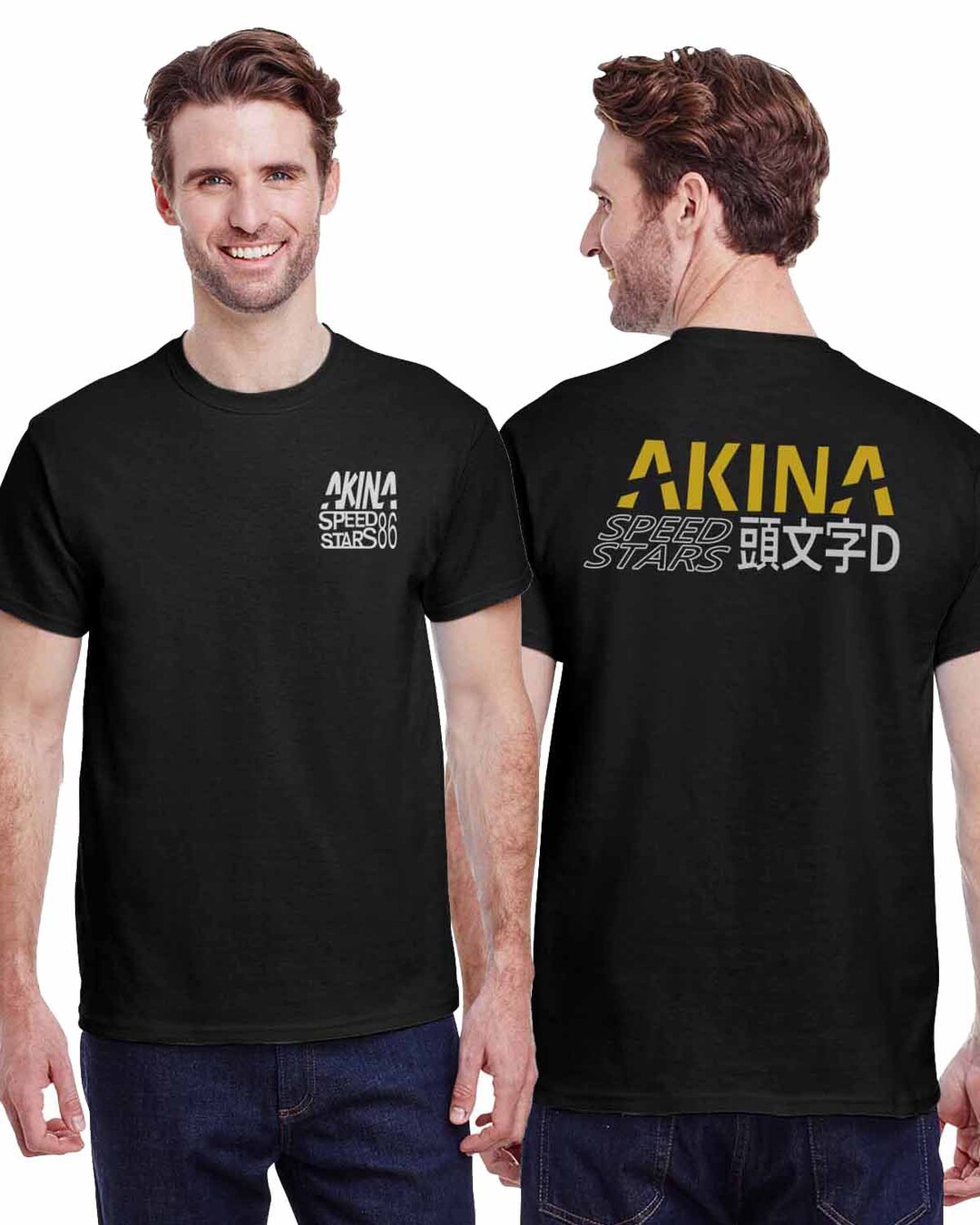 Akina Speed Star Street Drifting Team Initial D Anime T-shirt Fujiwara ...