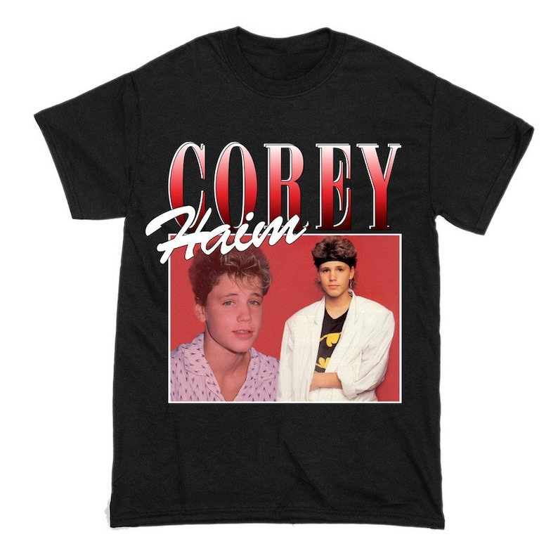 Corey Haim Short Sleeve Famous Shirt Men and Women Softstyle T-shirt - Etsy
