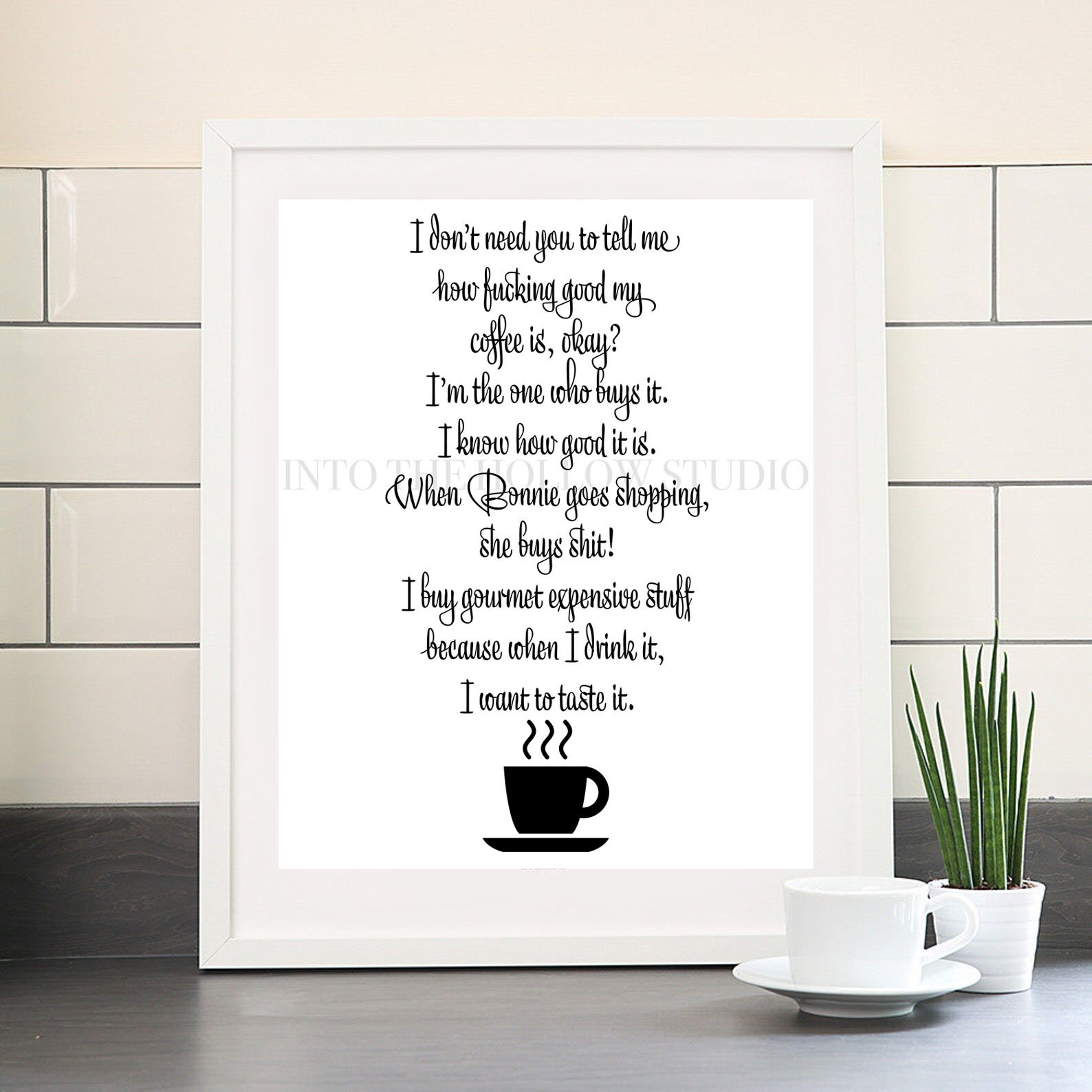 Some Serious Gourmet Quote Print Set Pulp Fiction Coffee - Etsy