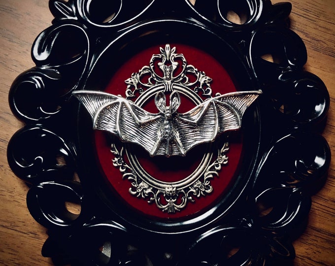 Bat With Ornate Frame | Macabre | Faux Taxidermy | Steam Punk | Goth ...