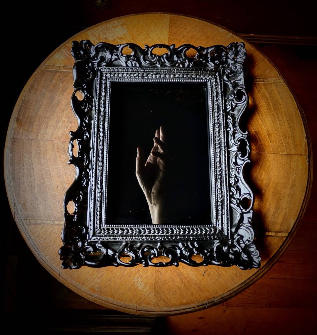 Scrying Mirror Black Mirror Macabre Psychic Reading Witch Occult Goth ...