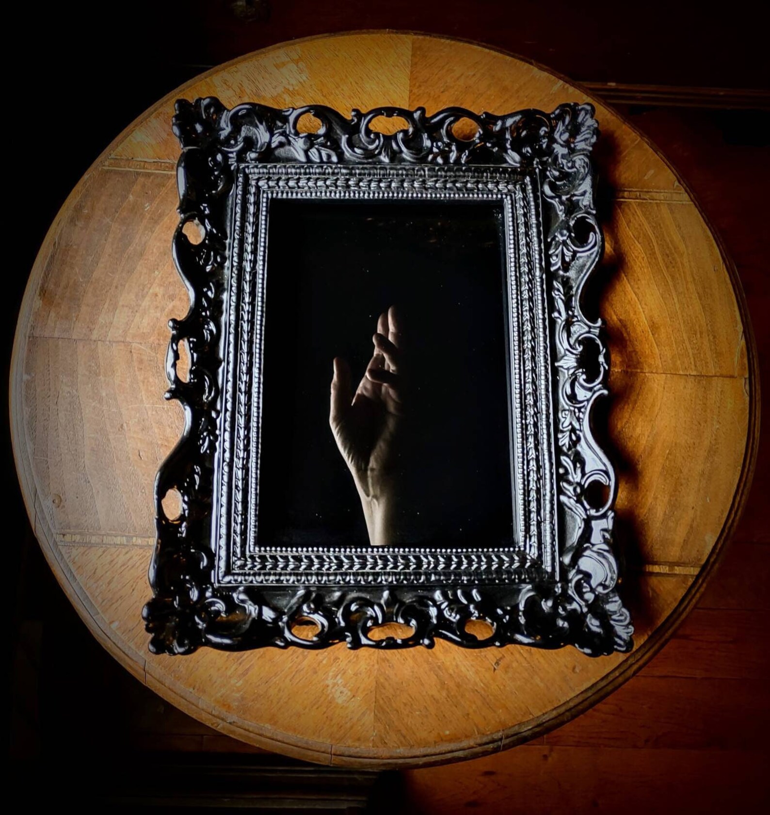 Scrying Mirror Black Mirror Macabre Psychic Reading - Etsy