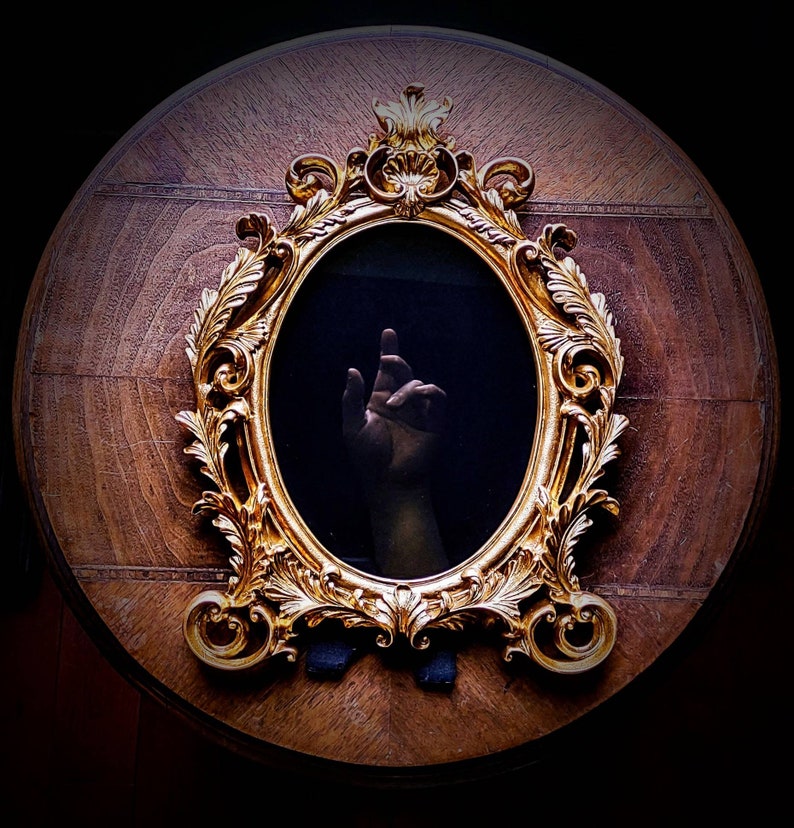 Scrying Mirror | Black Mirror | Macabre | Psychic Reading | Witch ...