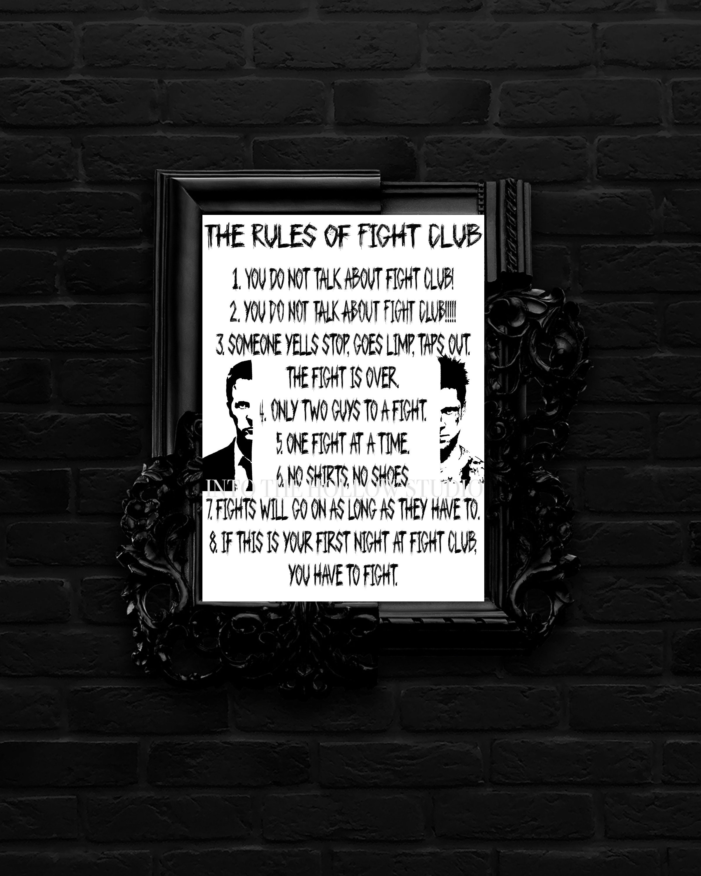 Fight Club Rules Poster