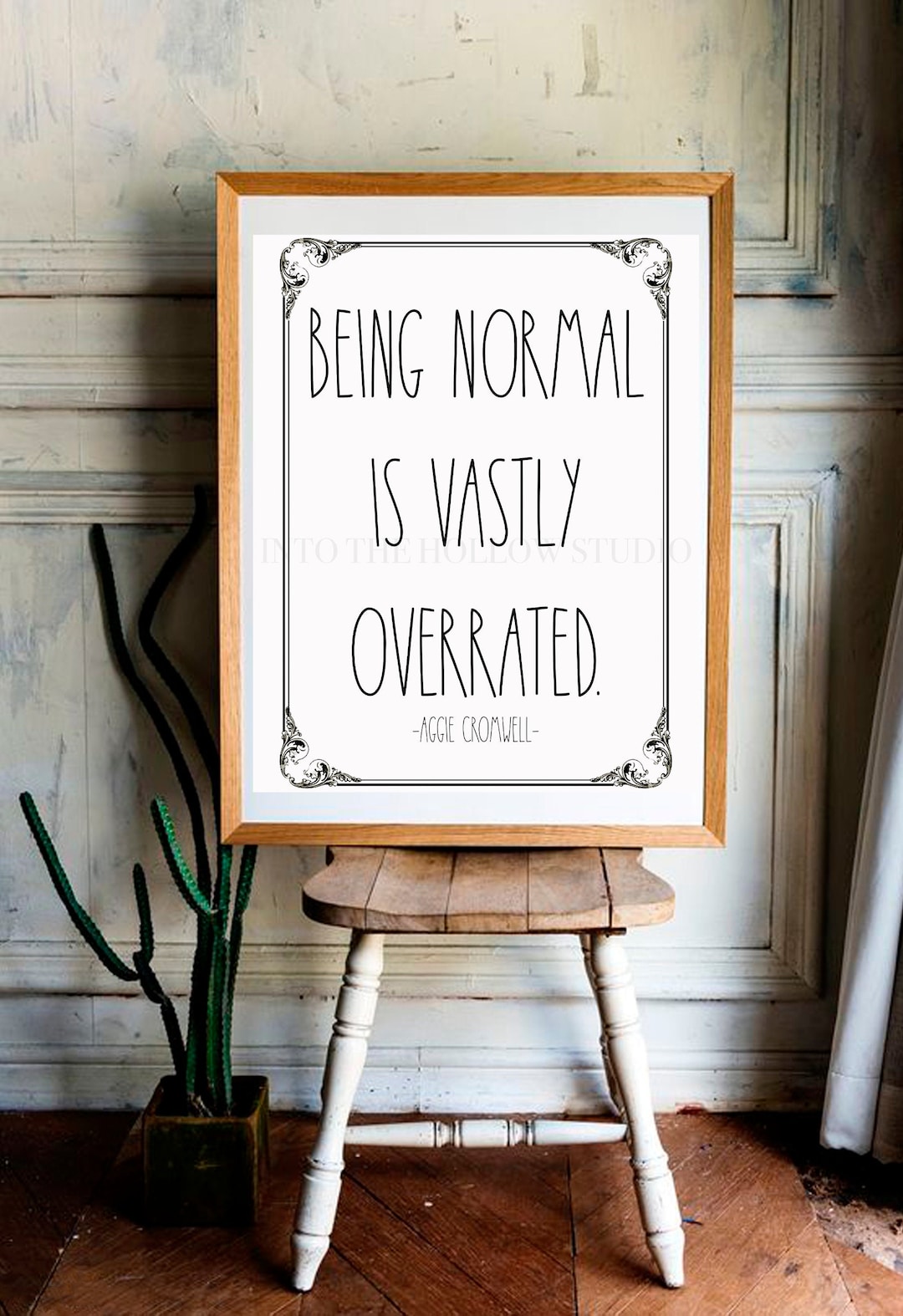 Being Normal is Vastly Overrated Aggie Cromwell Downloadable - Etsy