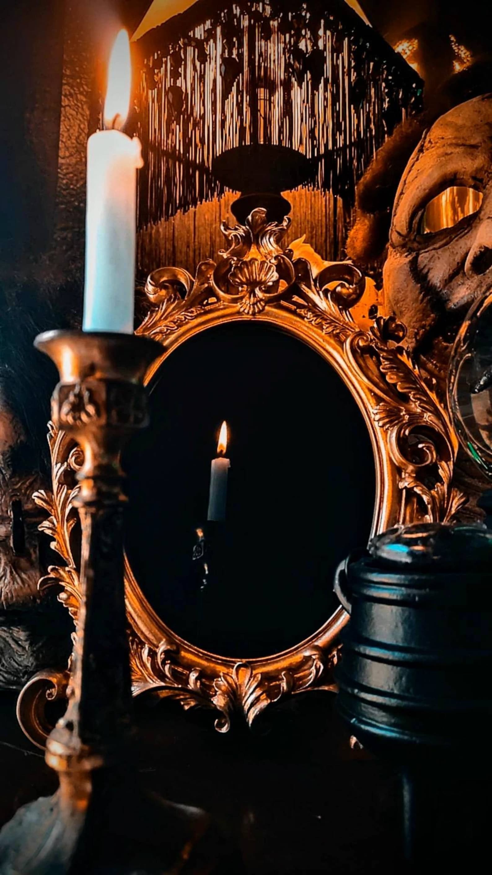 Scrying Mirror | Black Mirror | Macabre | Psychic Reading | Witch ...