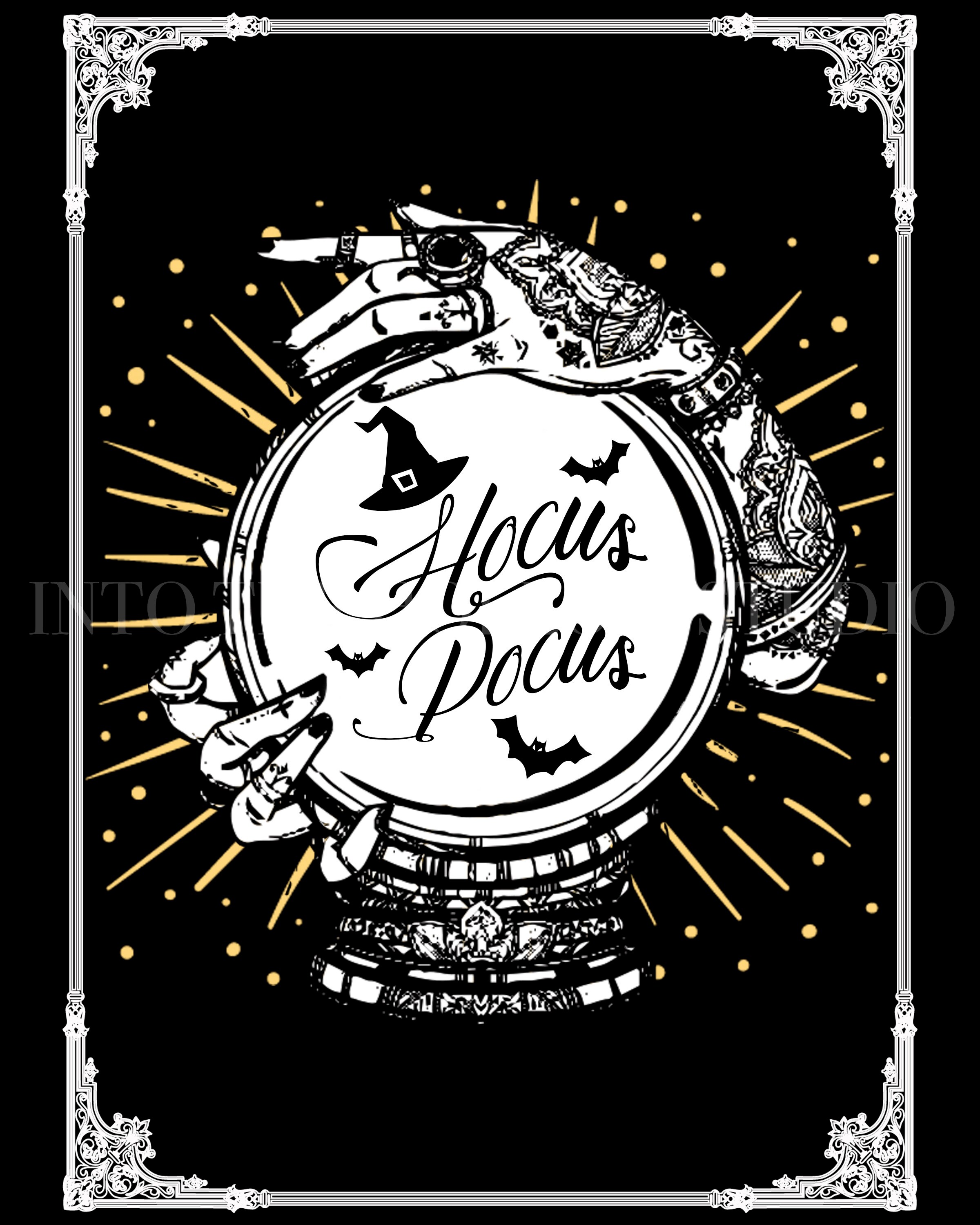 Hocus Pocus Crystal Ball Downloadable Prints Printable Wall | Etsy