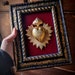 Gold Sacred Heart in Ornate Frame, Macabre, Catholic, Religion ...