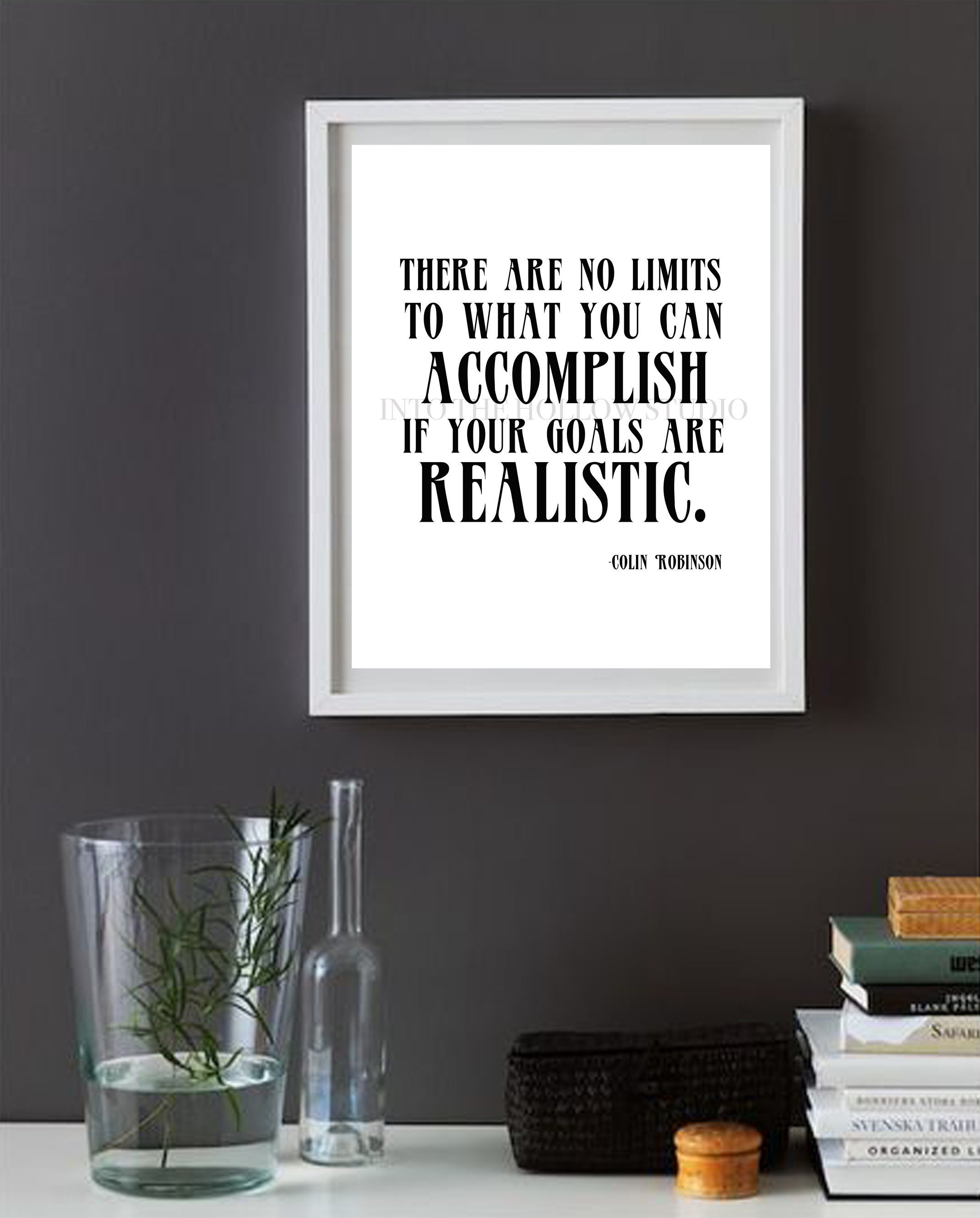 There Are No Limits Colin Robinson Inspirational Quote | Etsy