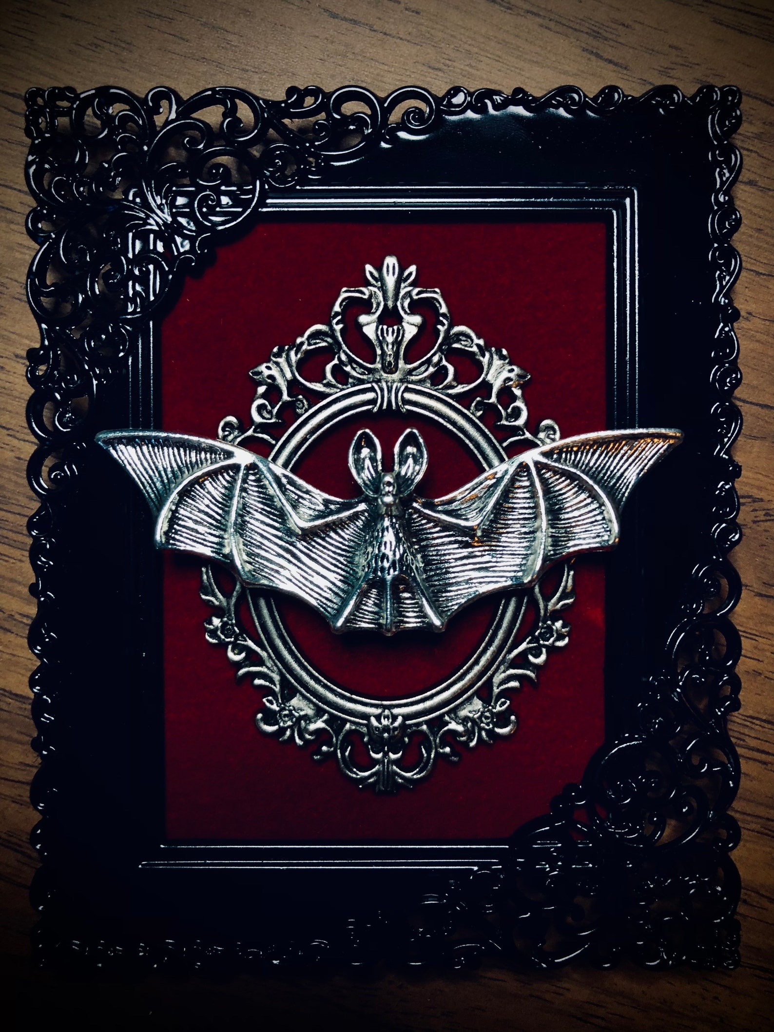 Bat With Ornate Frame Macabre Faux Taxidermy Steam Punk - Etsy