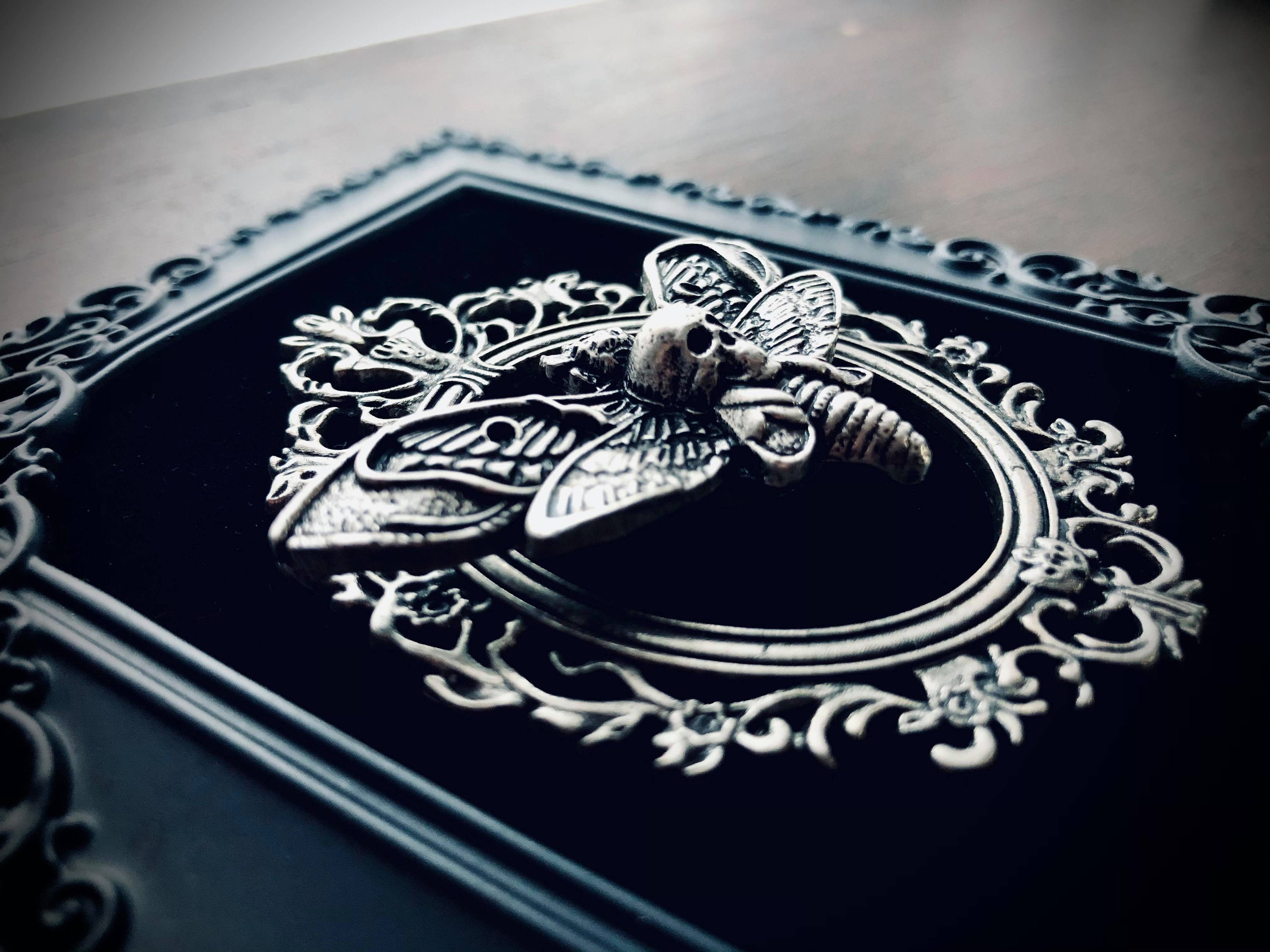 Death Head Moth With Ornate Frame | Macabre | Faux Taxidermy | Faux ...