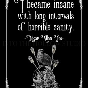 I Became Insane With Long Intervals of Horrible Sanity Edgar Allan Poe ...