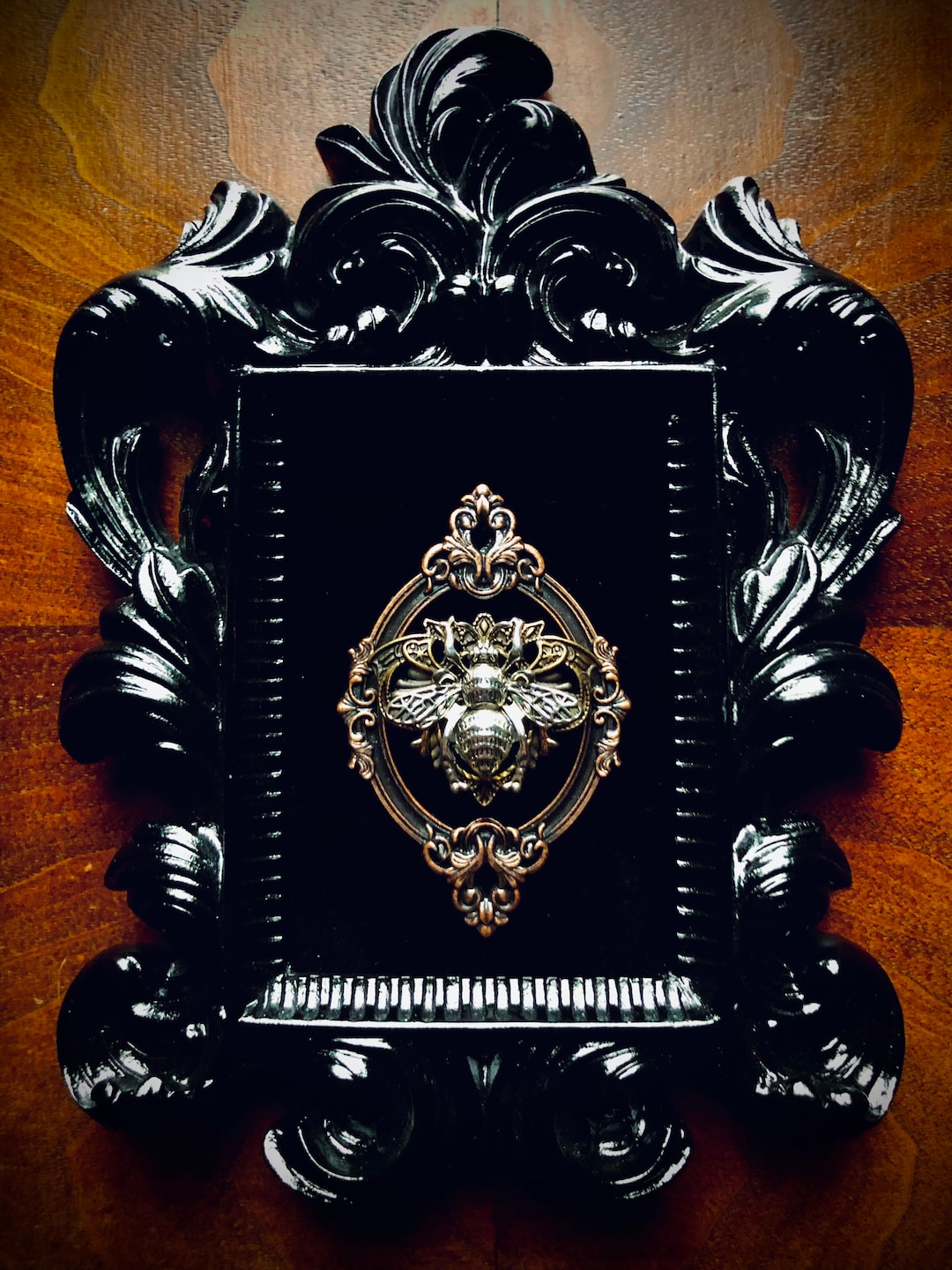 Bee With Ornate Frame, Macabre | Faux Taxidermy | Victorian Gothic ...