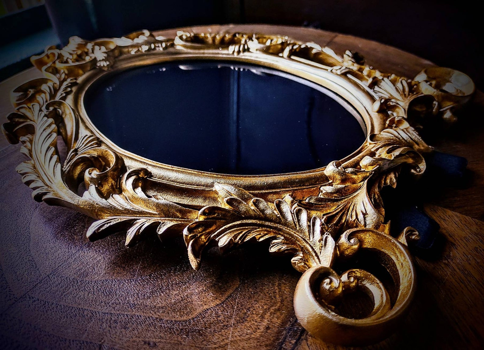 Scrying Mirror Black Mirror Macabre Psychic Reading - Etsy